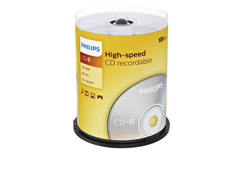 CD-R Philips 80Min 700MB 52X SP 100 Stuks | Kantoorartikel | 1406226 ...