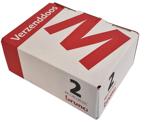 Verzenddoos Bruna M-2 200X140X80 MM | Kantoorartikel | 1420087 | Bruna
