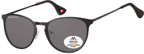 Zonnebril Montana Smoke Gepolariseerd Rond Glas En Metalen Pootje ZW ...