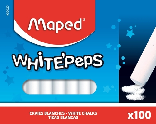 Schoolbordkrijt Maped White'peps Doos Á 100 Stuks Wit | Kantoorartikel ...