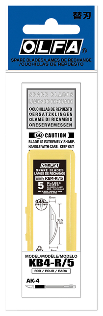 Reservemes Olfa KB4-R Blister À 5 Stuks | Kantoorartikel | 1429992 | Bruna