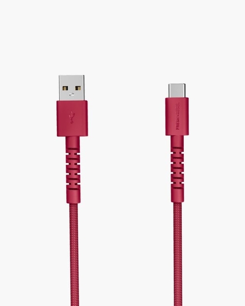 Cable Usb-A Usb-C 2M Berry Red Fresh N Rebel | Kantoorartikel | 1437685 ...