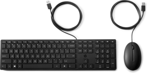 Toetsenbord + Muis HP 320MK Bedraad Qwerty | Kantoorartikel | 1438132 ...