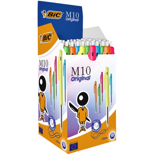 Balpen Bic M10 Colors Limited Edition Medium Assorti | Kantoorartikel ...