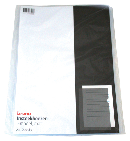 Insteekmap L-Model Bruna A4 PP 25 Stuks | Kantoorartikel | 796454 | Bruna