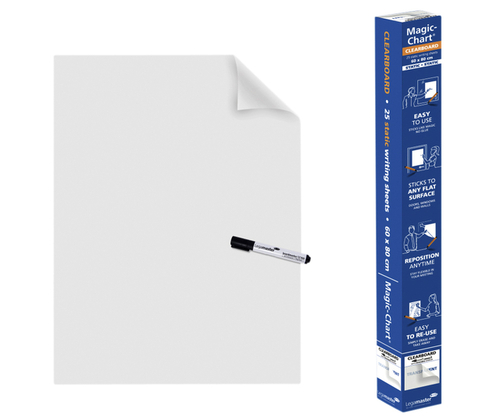 Magic-Chart Legamaster Whiteboard 600X800MM Transparant 25 Vel ...