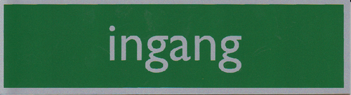 Infobord Pictogram Ingang 165X44MM | Kantoorartikel | 921319 | Bruna