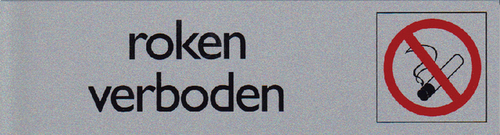 Infobord Pictogram Roken Verboden 165X44MM | Kantoorartikel | 921326 ...