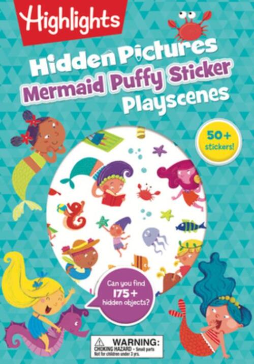 Mermaid Hidden Pictures Puffy Sticker Playscenes: Best Mermaid Gift for ...