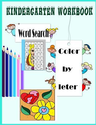 Kindergarten workbook color by letter word search: Children's Book ...