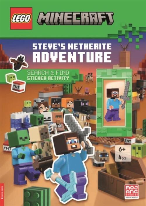 LEGO® Minecraft®: Steve’s Netherite Adventure Search & Find Sticker ...