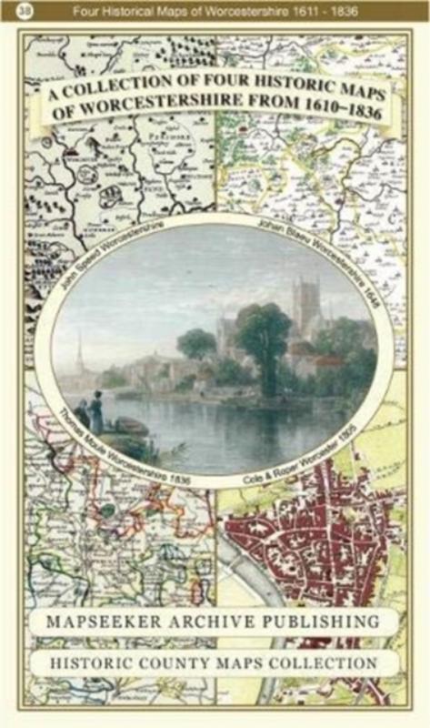 Worcestershire 1610 - 1836 - Fold Up Map that features a collection of ...