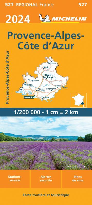 Michelin Wegenkaart 527 Provence - Cote-d'Azur 2024 kopen 9782067262270