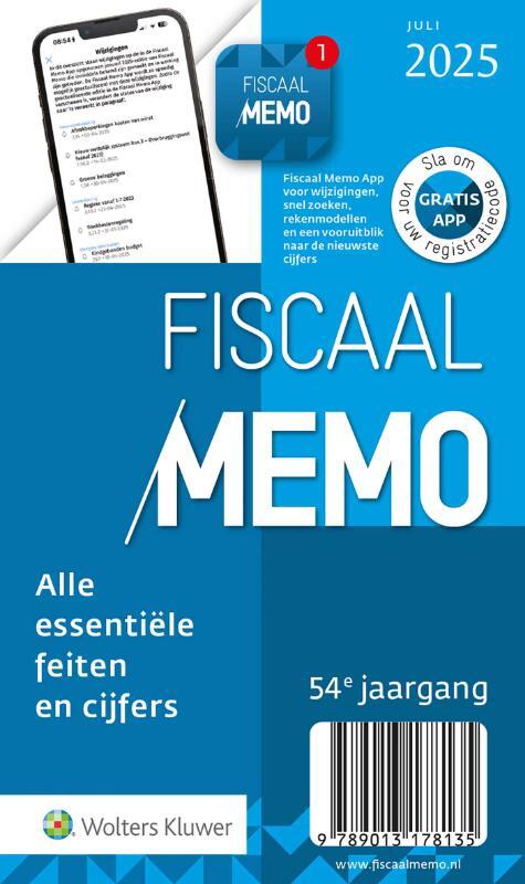 Fiscaal Memo juli 2025, Wolters Kluwer Nederland B.V. | Boek ...