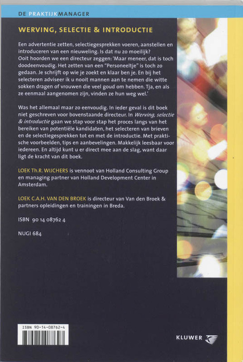 Werving selectie en introductie, L.C.A.H. van den Broek | Boek | 9789014087627 | Bruna