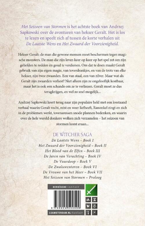 The Witcher proloog - Het Seizoen van Stormen, Andrzej Sapkowski | Boek ...