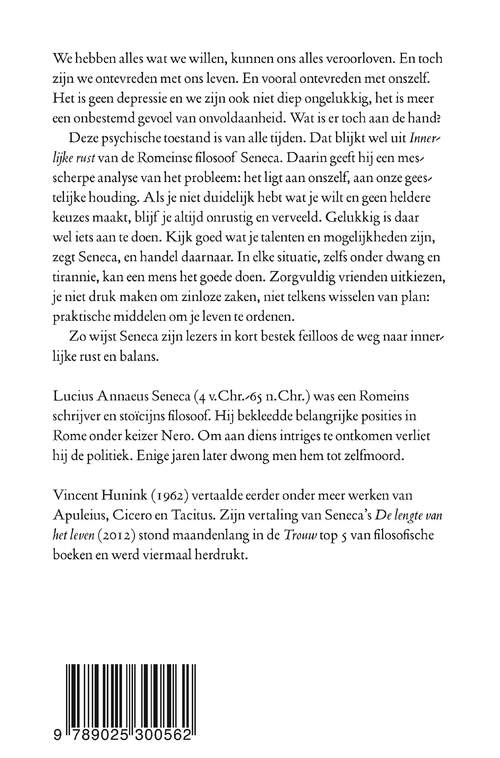 Innerlijke rust, Seneca | Boek | 9789025300562 | Bruna