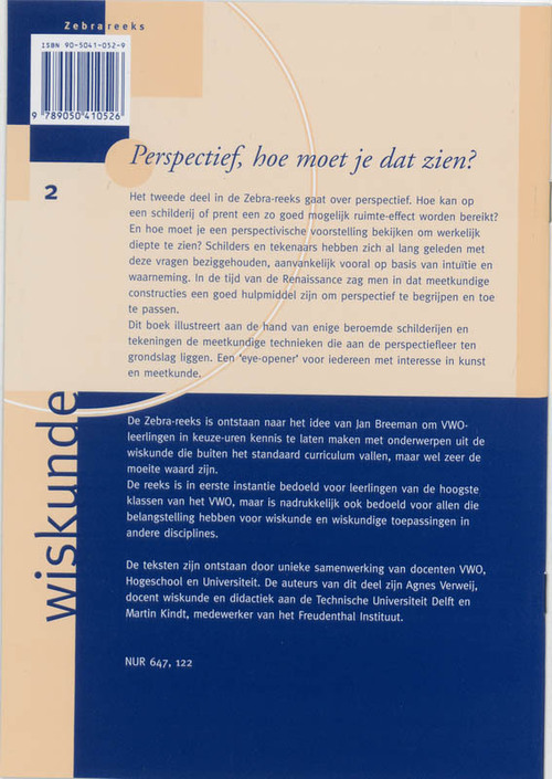 Perspectief, hoe moet je dat zien?, A. Verweij | Boek | 9789050410526 ...
