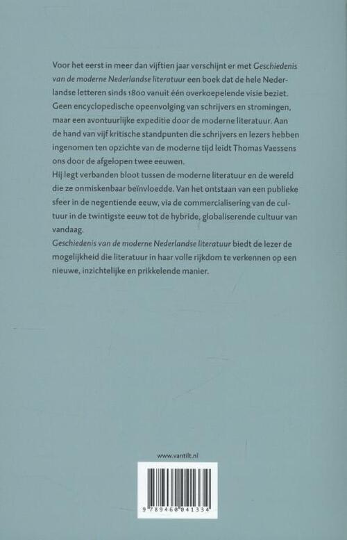 Geschiedenis van de moderne Nederlandse literatuur, Thomas Vaessens ...