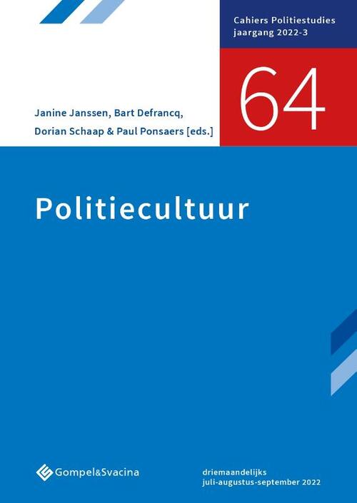 Politiecultuur, Gompel & Svacina | Boek | 9789463713900 | Bruna
