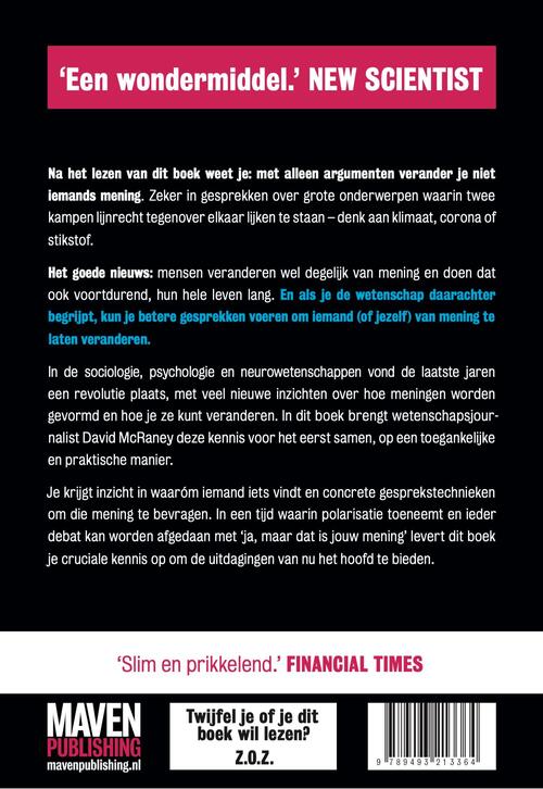 Hoe verander je een mening?, David McRaney | eBook | 9789492493675 | Bruna