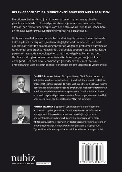 Hét handboek voor de functioneel beheerder, Daniël E. Brouwer | Boek | 9789492790187 | Bruna