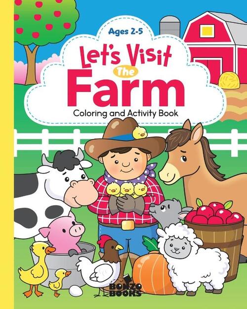 Let's Visit the Farm; A Coloring and Activity Book, Mary Rojas | Boek ...
